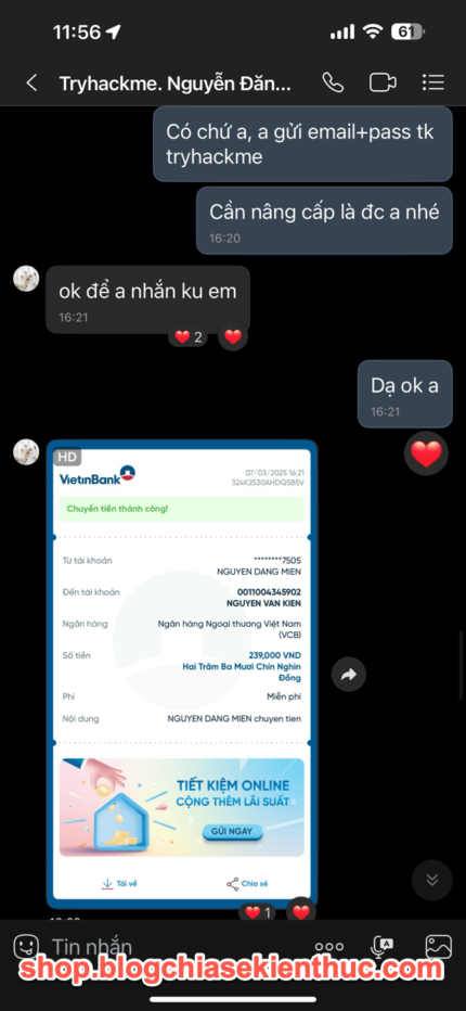 Nâng cấp Tryhackme Premium giá rẻ, chính chủ 2025