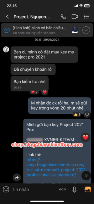 Mua Key Microsoft Project Pro 2021 giá rẻ năm 2025