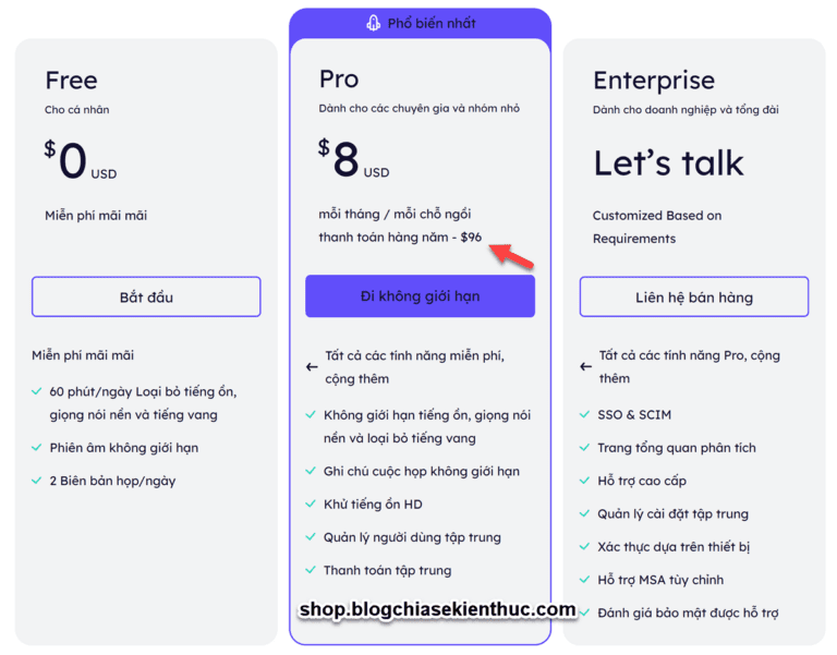 Nâng cấp Krisp Pro giá rẻ (lọc tạp âm, khử ổn) năm 2025