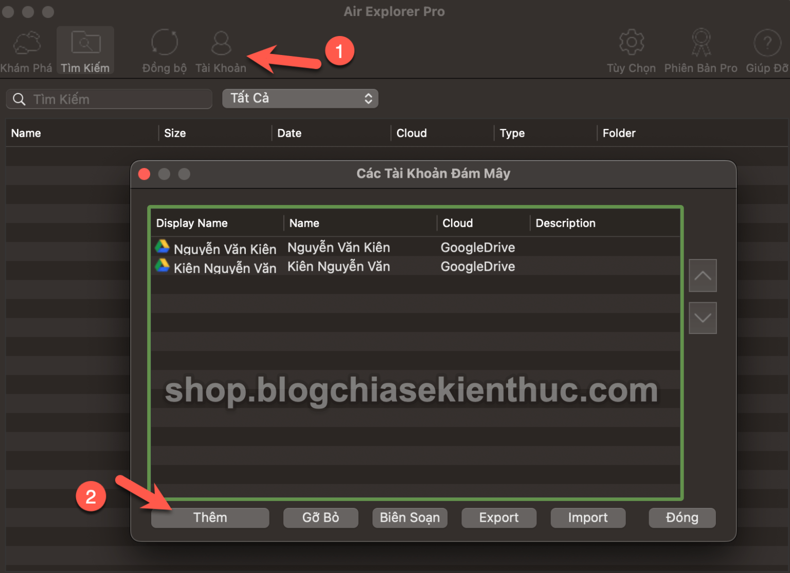 Hướng dẫn cách sử dụng phần mềm Air Explorer Pro