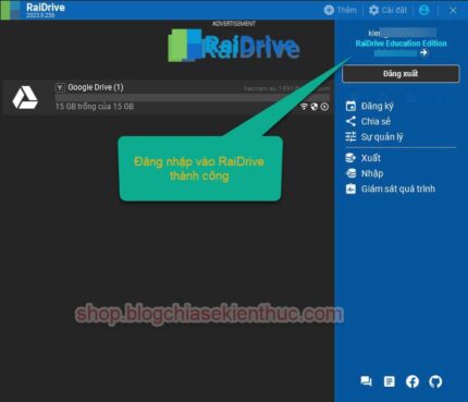 Hướng dẫn cách cài đặt và sử dụng RaiDrive từ A - Z