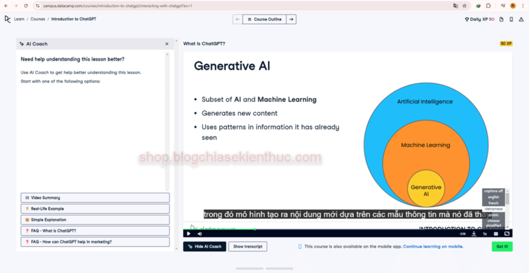 Nhận miễn phí 3 tháng Datacamp Premium trên Github Student
